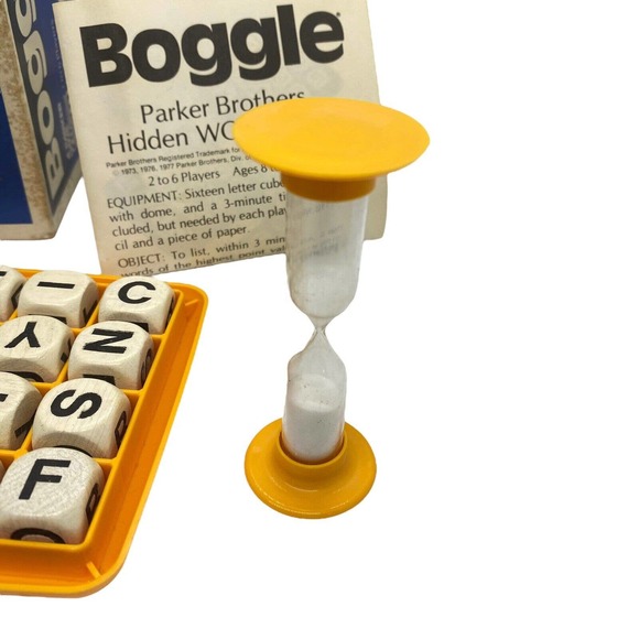 Parker Brothers | Games | Vintage 976 Boggle Parker Brothers Hidden Word Game Letter Dice Cube ...